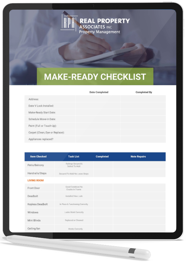Free Make-Ready Checklist